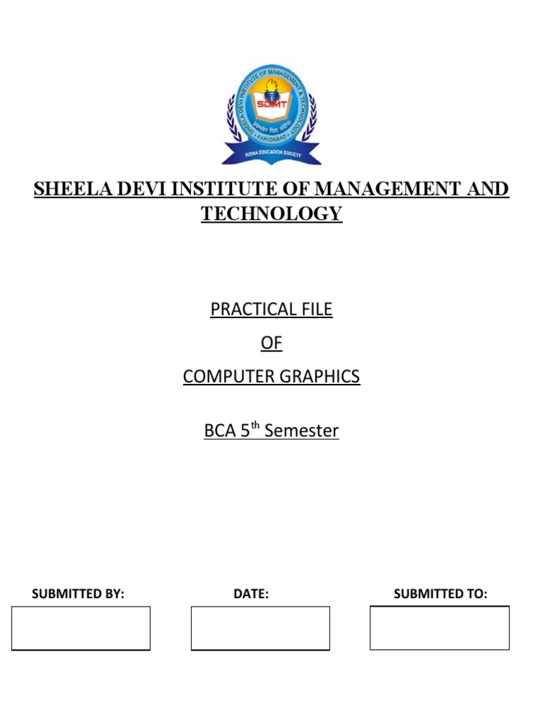 Practical File of CG | PDF | Computers
