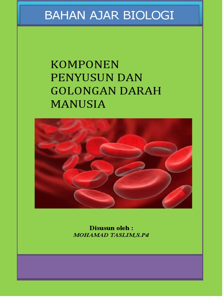 Bahan Ajar Komponen Darah | PDF