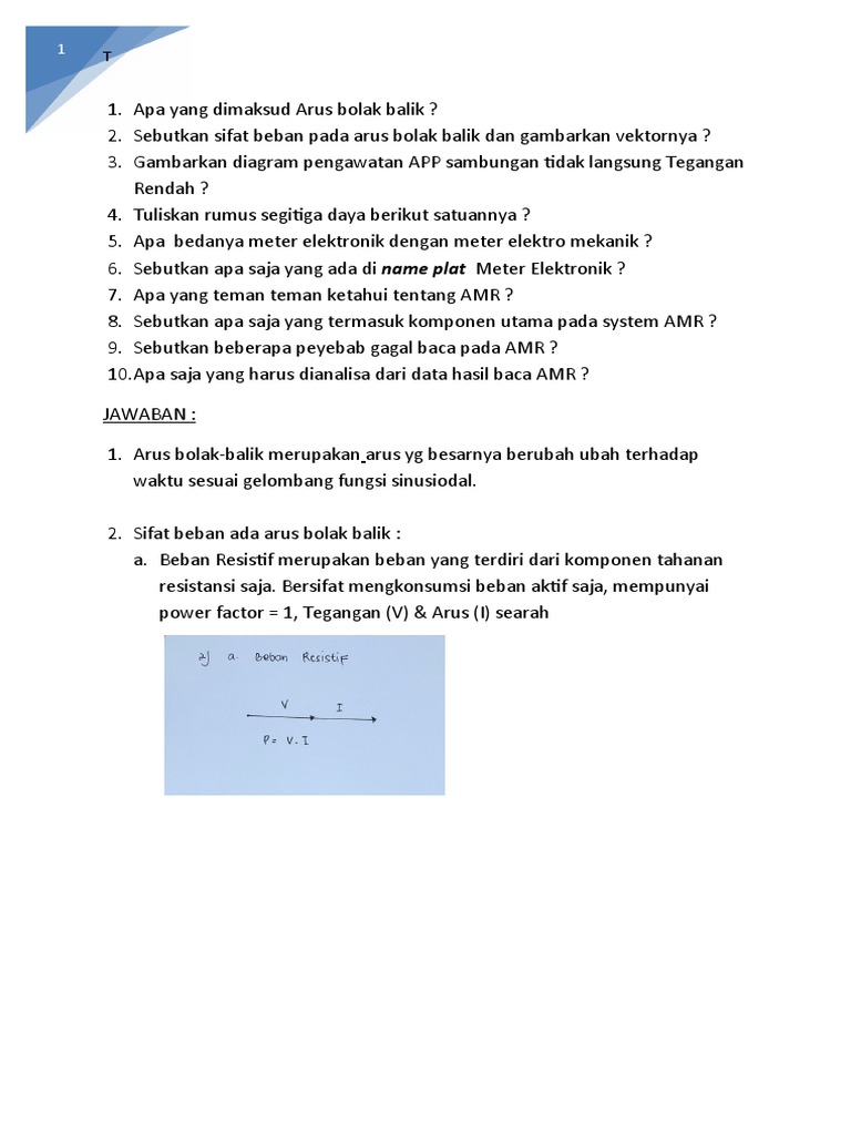Tugas 1 Diklat Analisa AMR | PDF