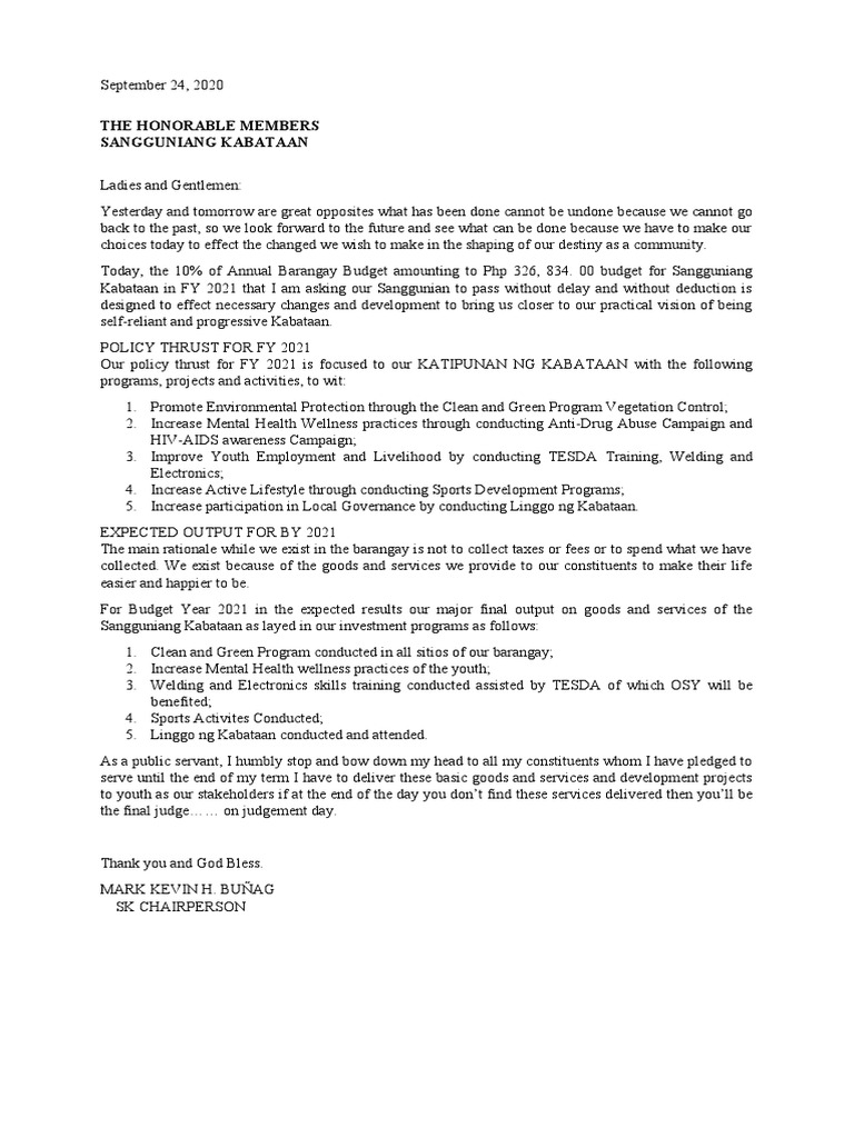 Budget Message | PDF | Economies