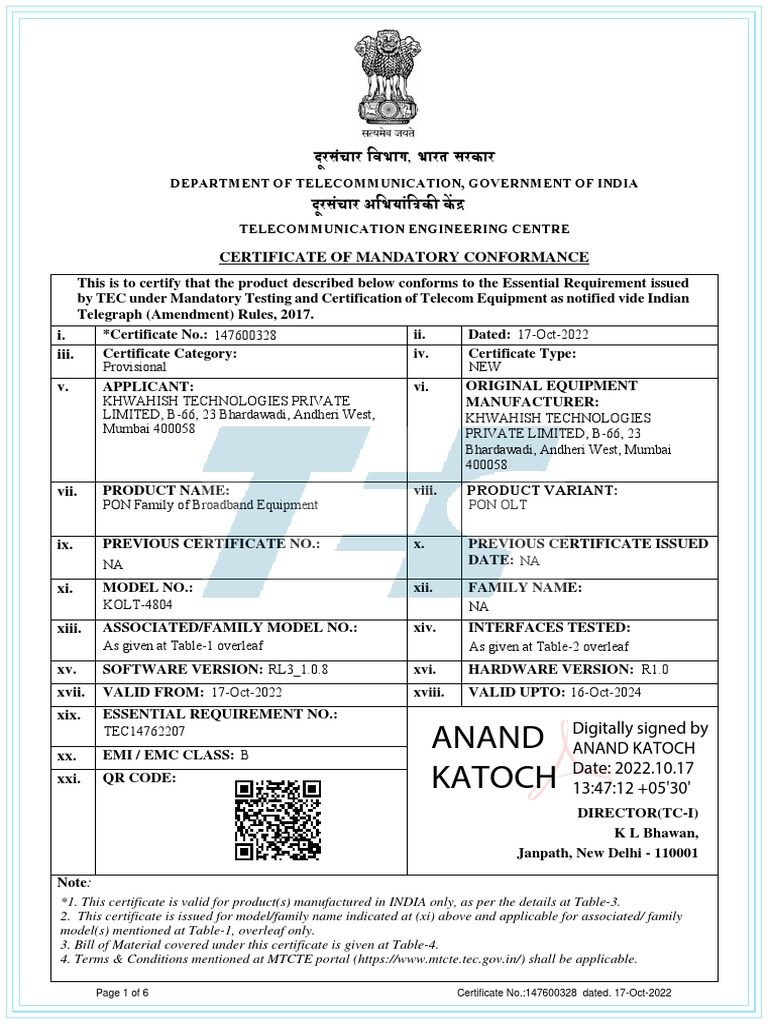 Khwahish - Tec Certificate | Download Free PDF | Computing | Computer ...