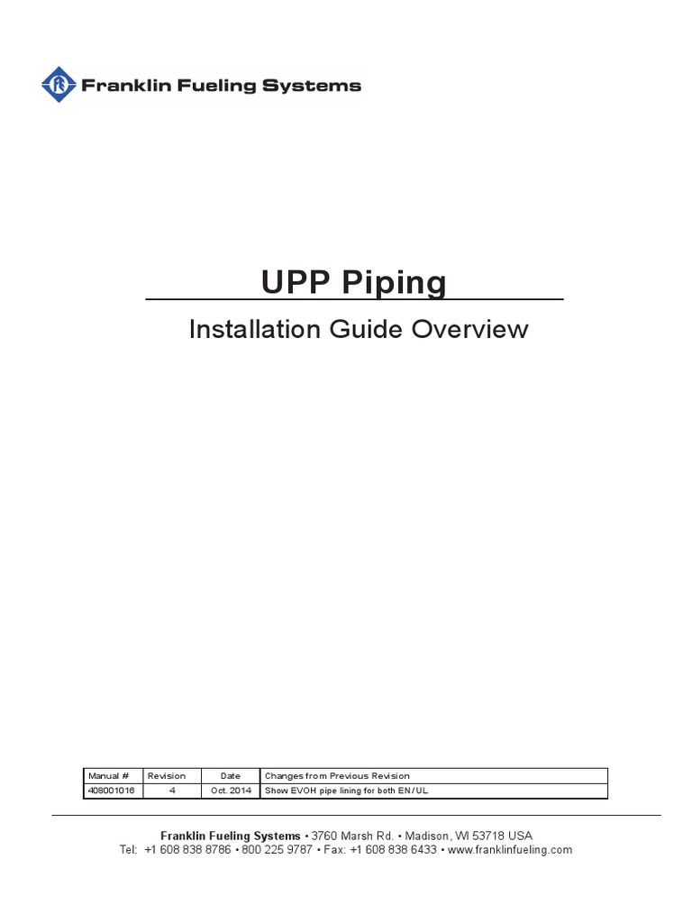 r4 Upp Piping Install | PDF | Pipe (Fluid Conveyance) | Pressure
