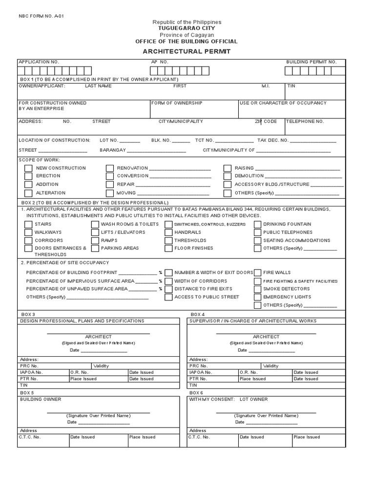 ARCHITECTURAL PERMIT | PDF