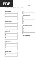 Pagsasalin Worksheet | PDF
