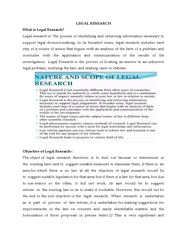 Legal Research What Is Legal Research? | PDF | Survey Methodology ...