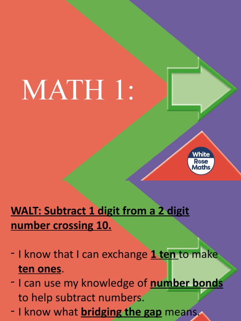 Math 1. Subtracting Numbers With The Minuend Through 18 | PDF
