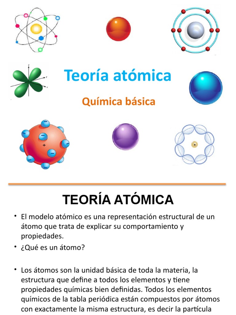 Teoria Atómica | PDF | Química | Átomos