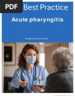 Patient Information Sheet Acute Pharyngitis | PDF