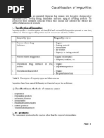 Impurity Specifications Guide | PDF | Chemical Substances | Food And ...