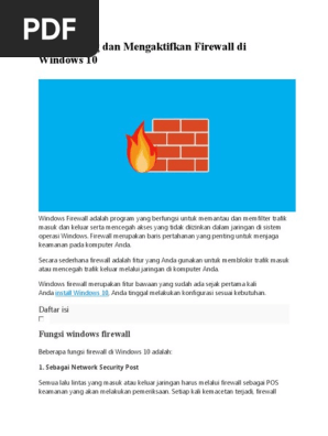 Cara Setting Advanced Security Firewall Menggunakan Cara Setting