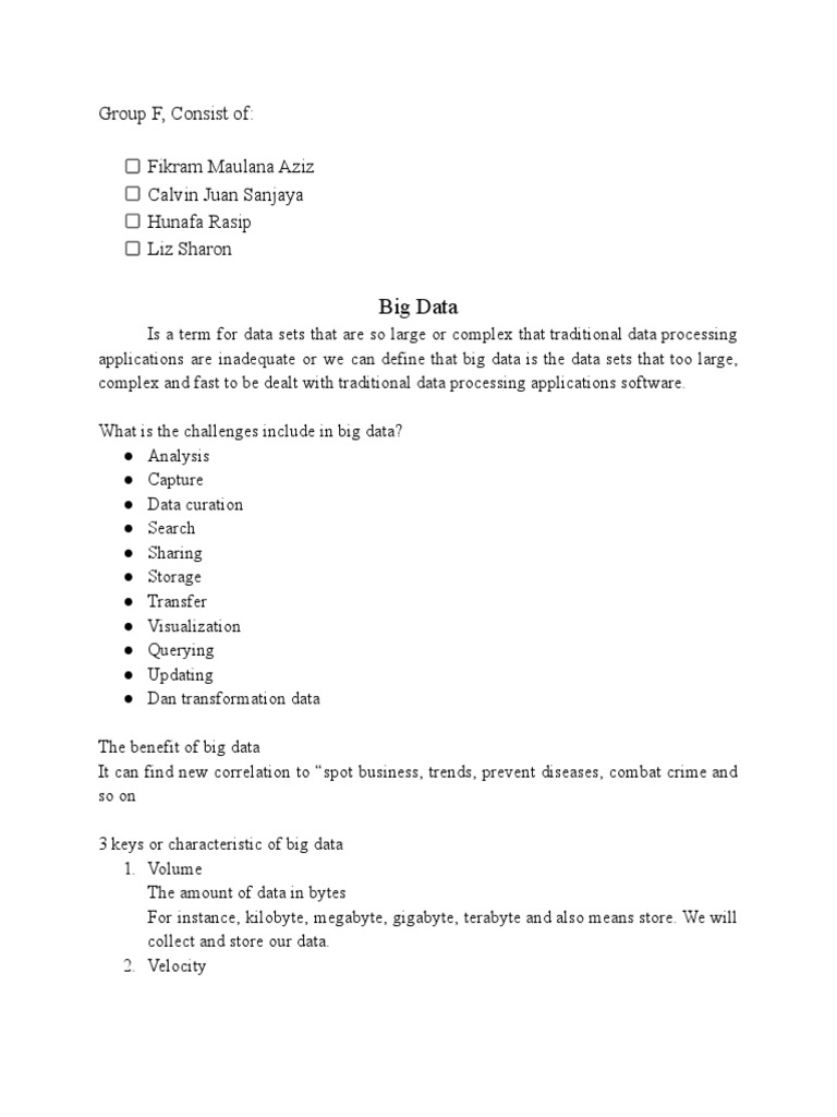 Group F, Consist of | Download Free PDF | Big Data | Analytics
