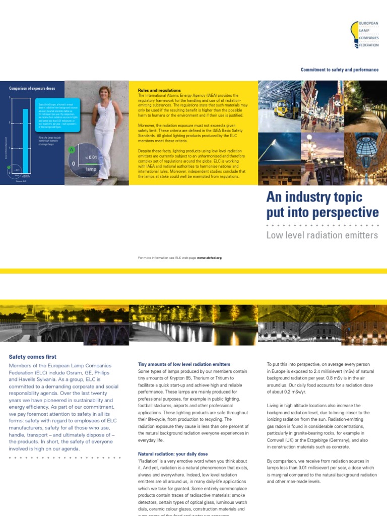 Brochure ELC Final | PDF | Ionizing Radiation | Radioactive Decay