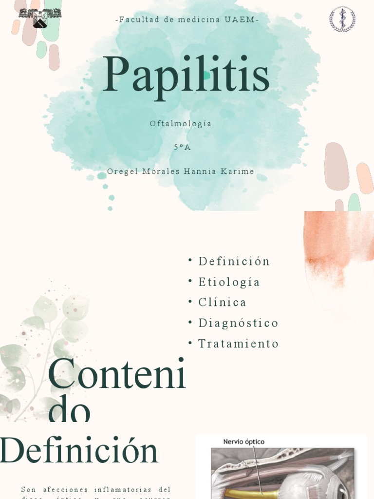 Papilitis | PDF | Causas de la muerte | Especialidades Medicas