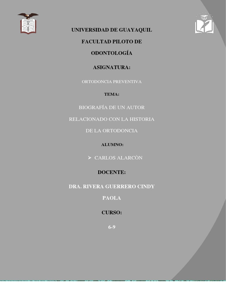 Biogrrafía de Edward Angle | PDF | Ortodoncia | Odontología