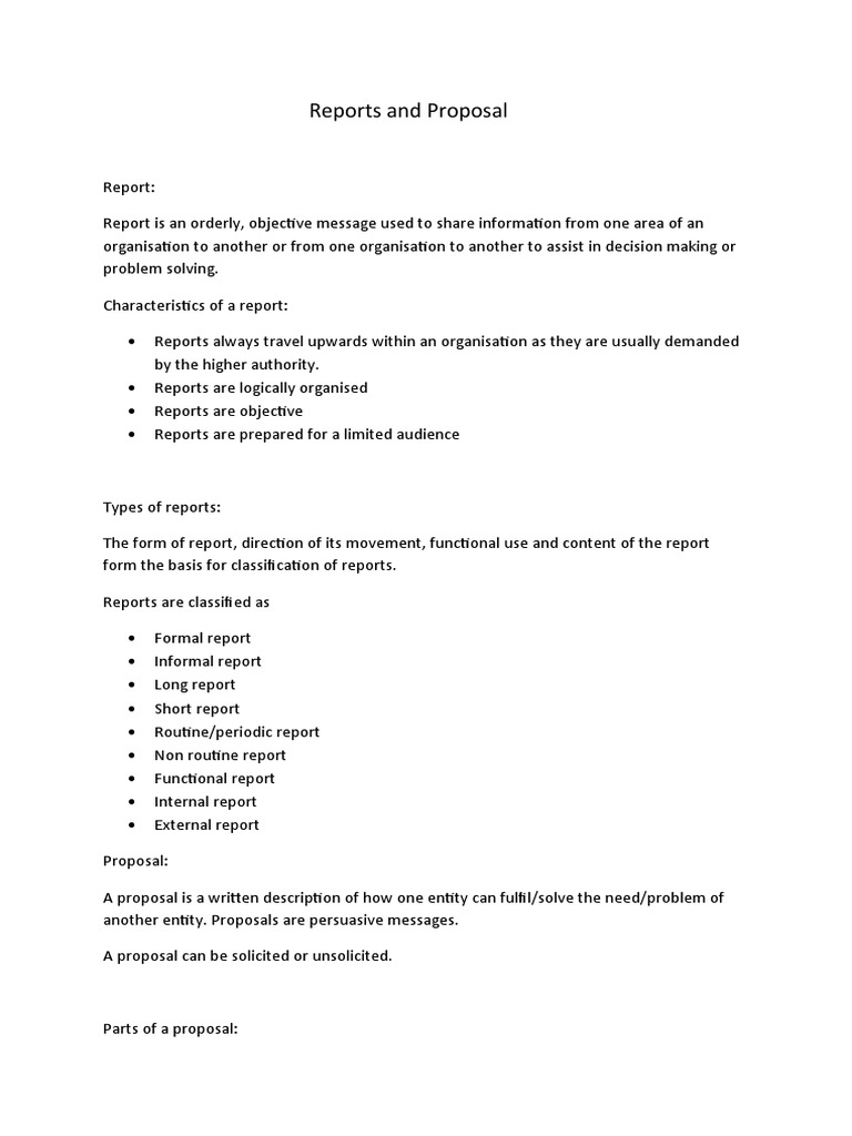 Communication Through Reports and Proposals | PDF | Finance & Money ...