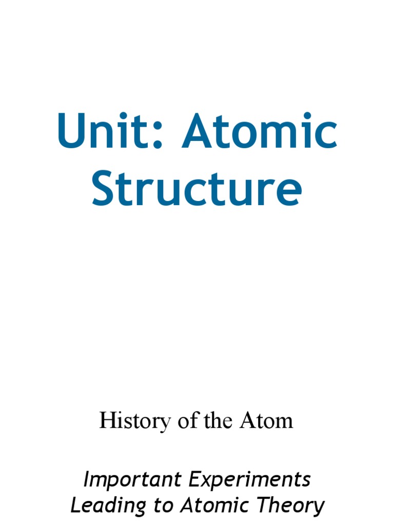 Atomic Structure | PDF | Atomic Nucleus | Atoms Atomic Structure | PDF | Atomic Nucleus | Atoms