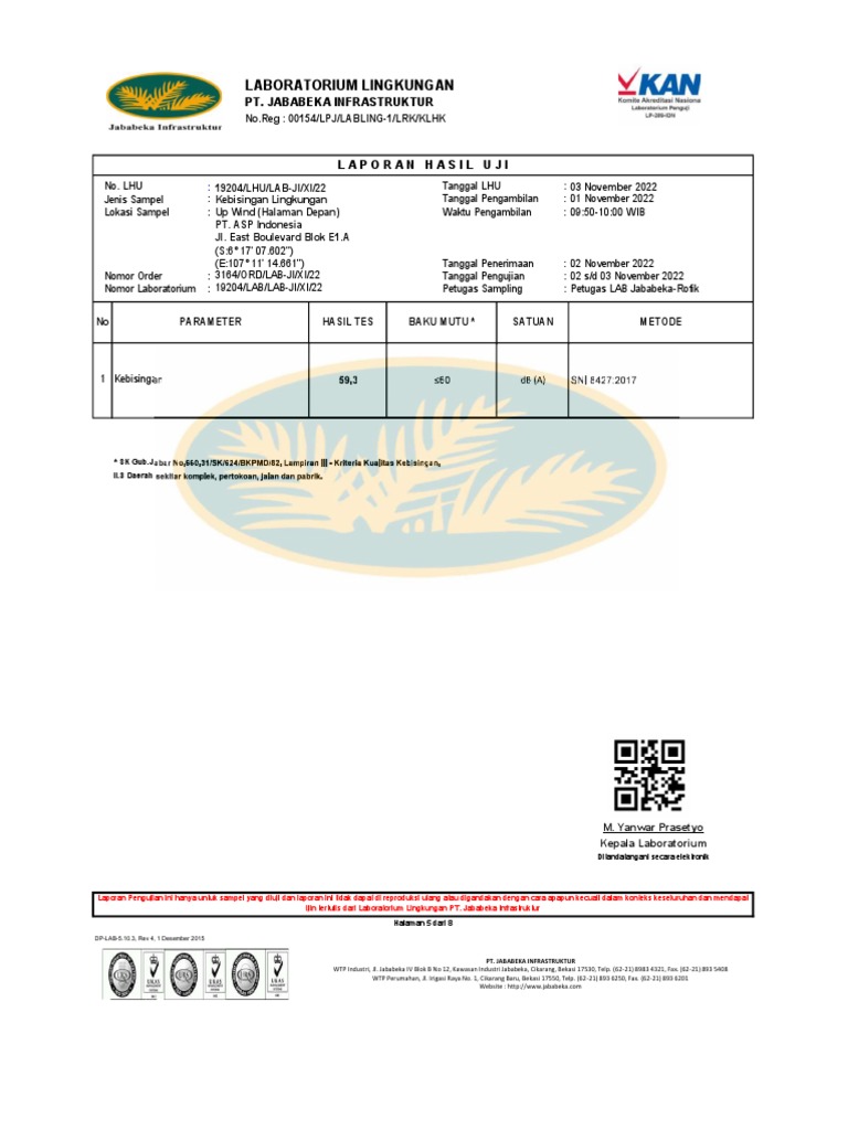 Uji Kebisingan | PDF