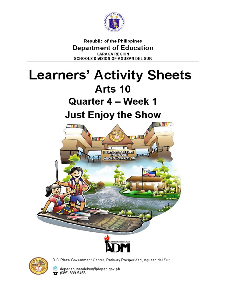 Arts 10 Q4 W1 Las | PDF | Theatre | Copyright