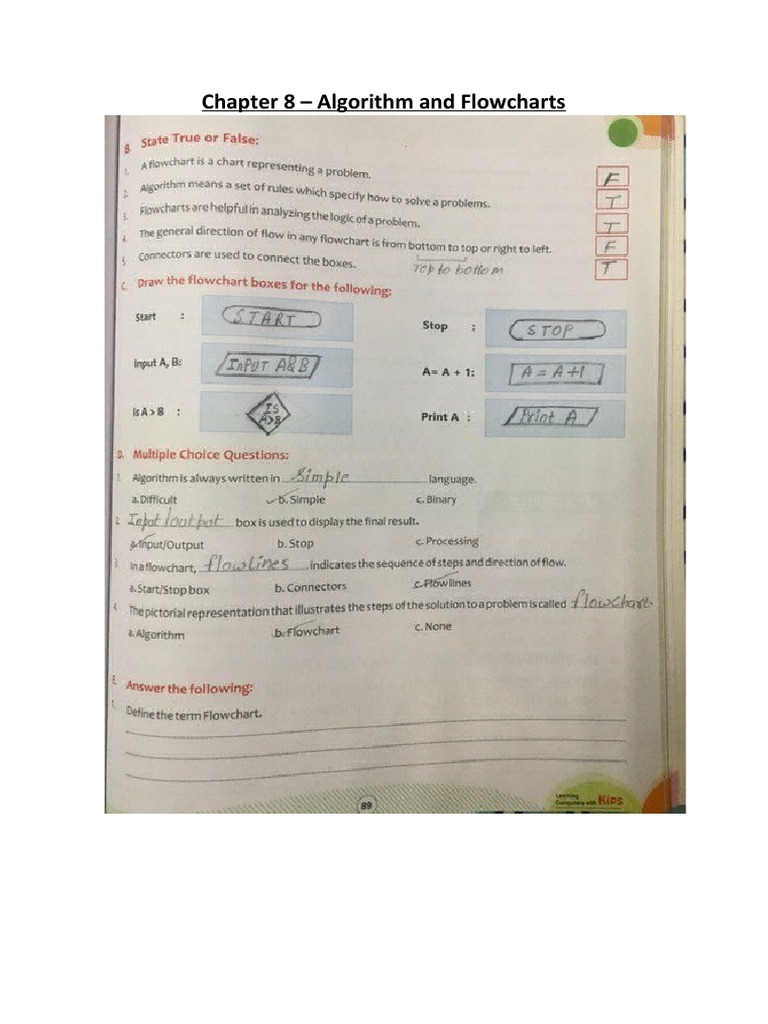 Chapter 8-Algorithm and Flowchart | PDF
