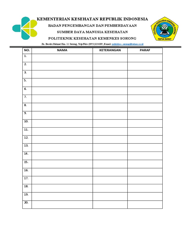 Absensi Seminar | PDF