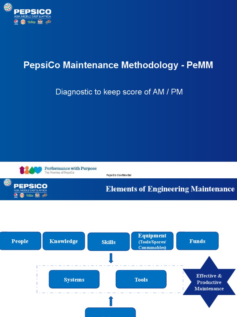 A Comprehensive Approach to Sustained Reliability Through PepsiCo Maintenance Methodology (PeMM ...