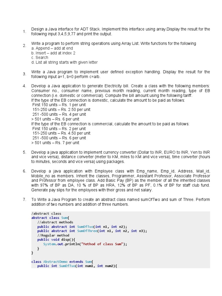 Set With Ans Pdf Method Computer Programming Class Computer Programming 4004