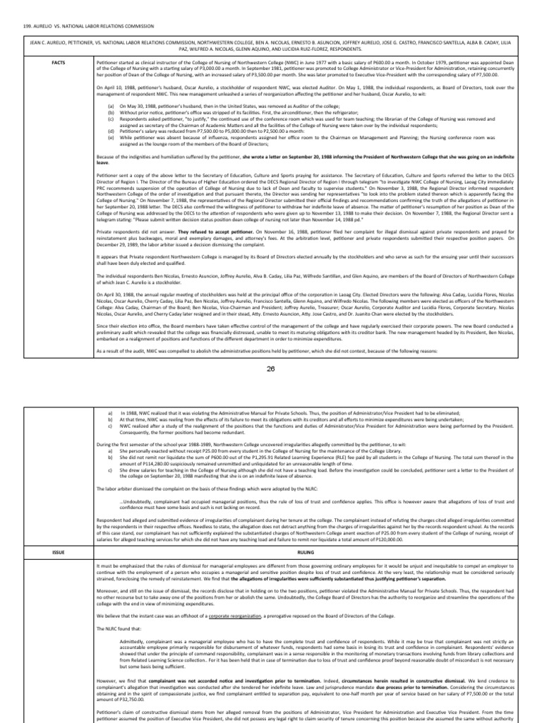 Labor Relations - 192 - 217 | PDF | Employment | Labour Law
