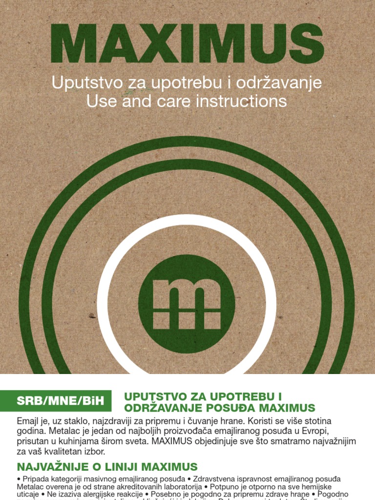 Maximus Uputstvo | PDF