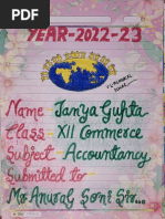 Accountancy Project File Class 12th For 2023-24 Session | PDF