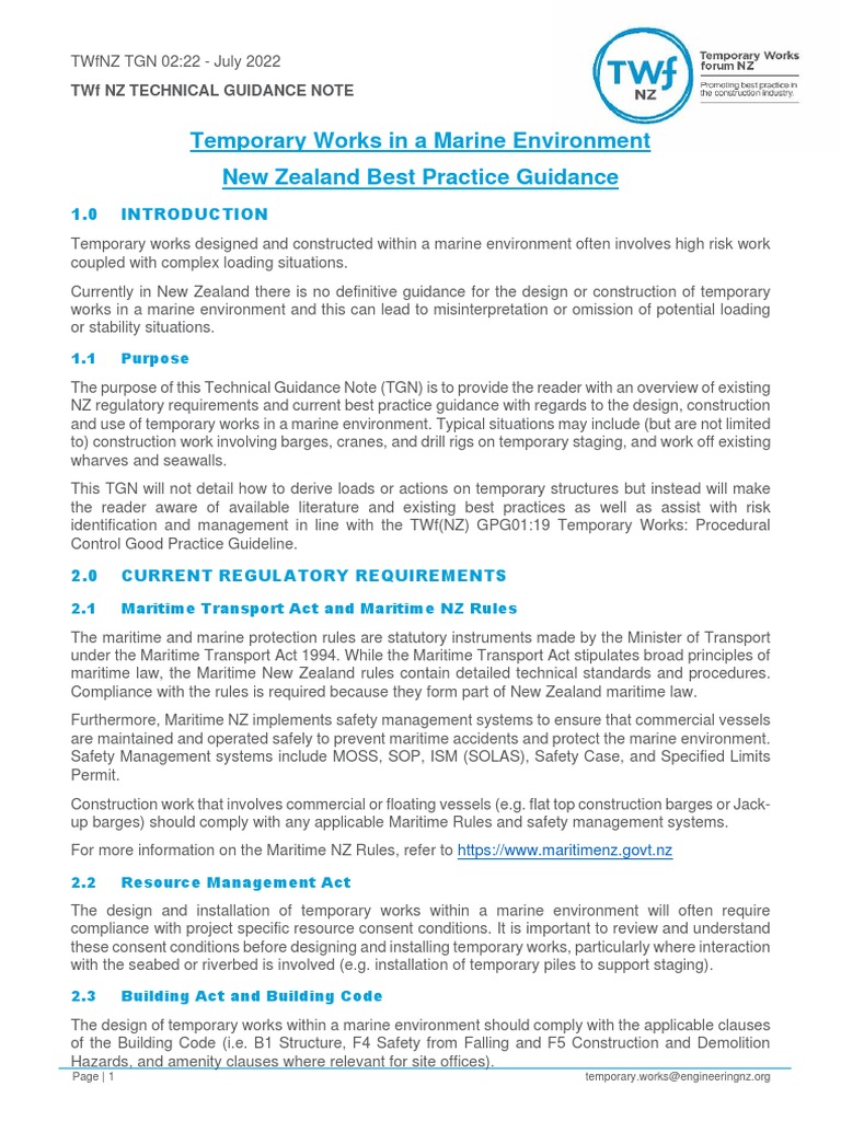 TWF NZ - TGN 02.22 Temporary Works in A Marine Environment - FINAL 29 ...