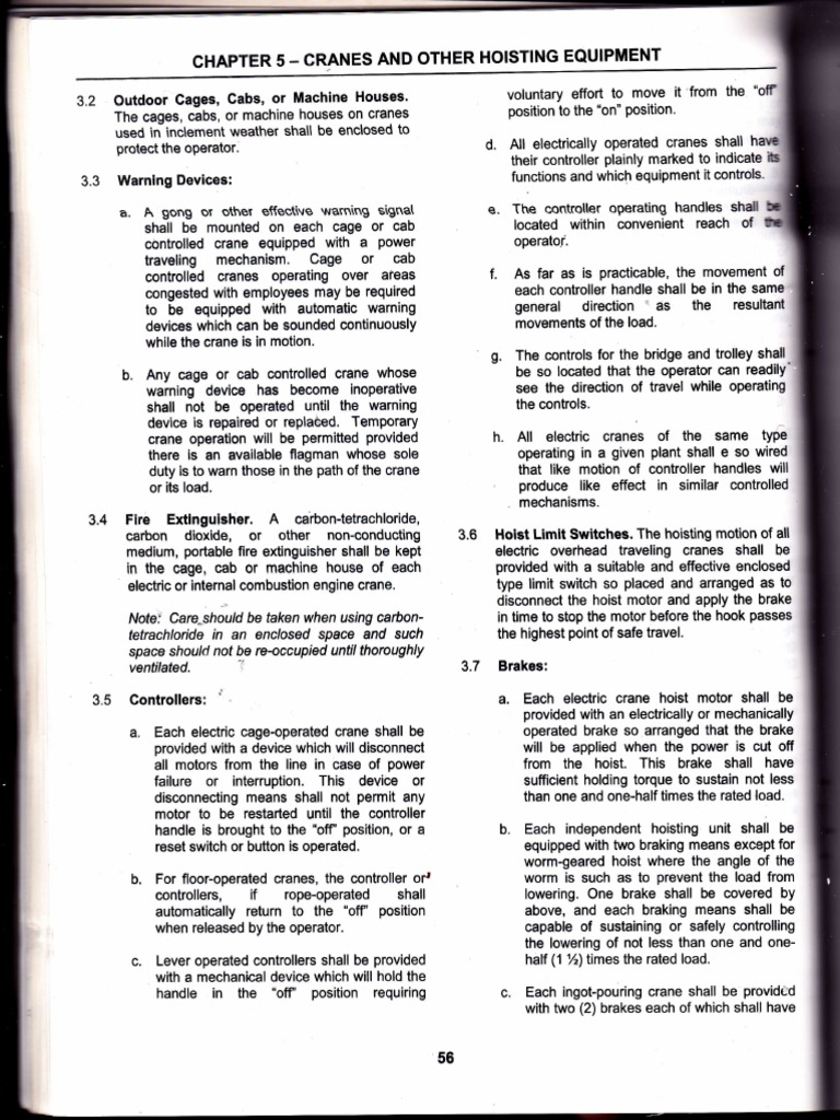 IMG - 0067 PSME Code 2008 56 | PDF | Crane (Machine) | Switch