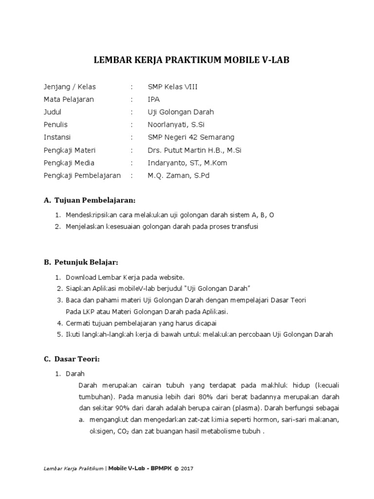 ME17VLAB02-LKP GolonganDarah | PDF