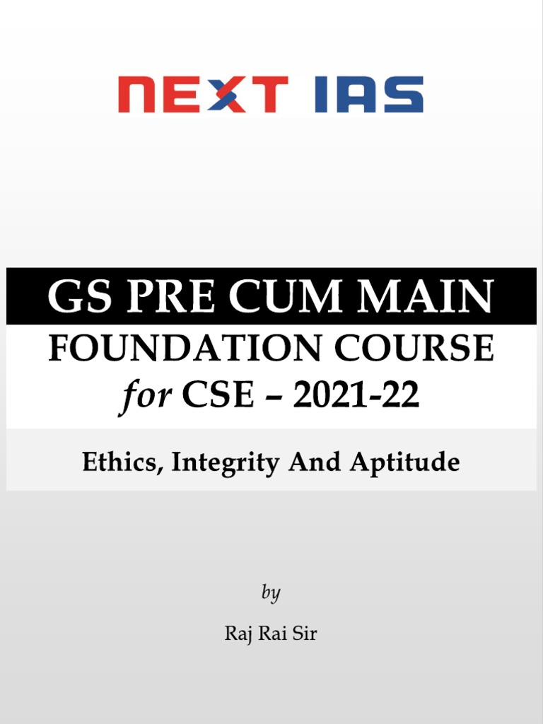 Ethics, Integrity and Aptitude | PDF