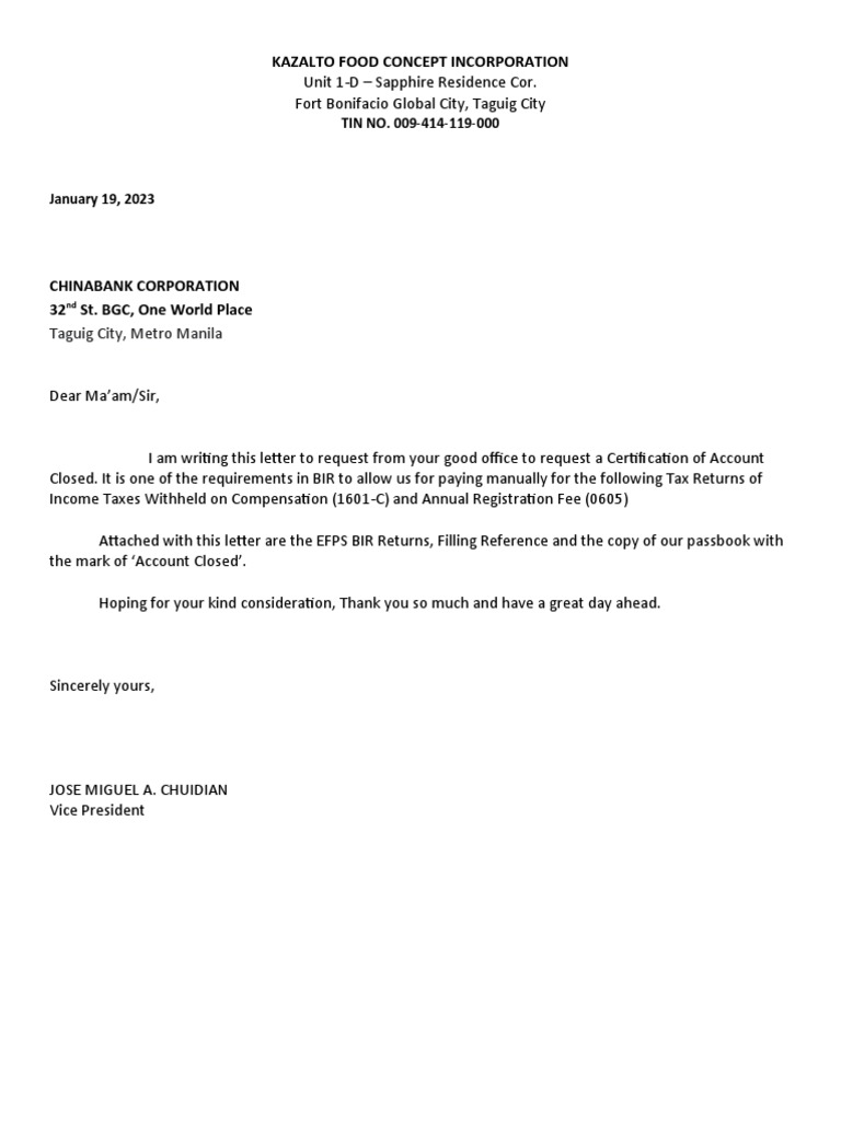 Authorization To Transact Pdf