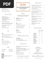 Balcony Bar Menu | PDF | Food And Drink | Cooking