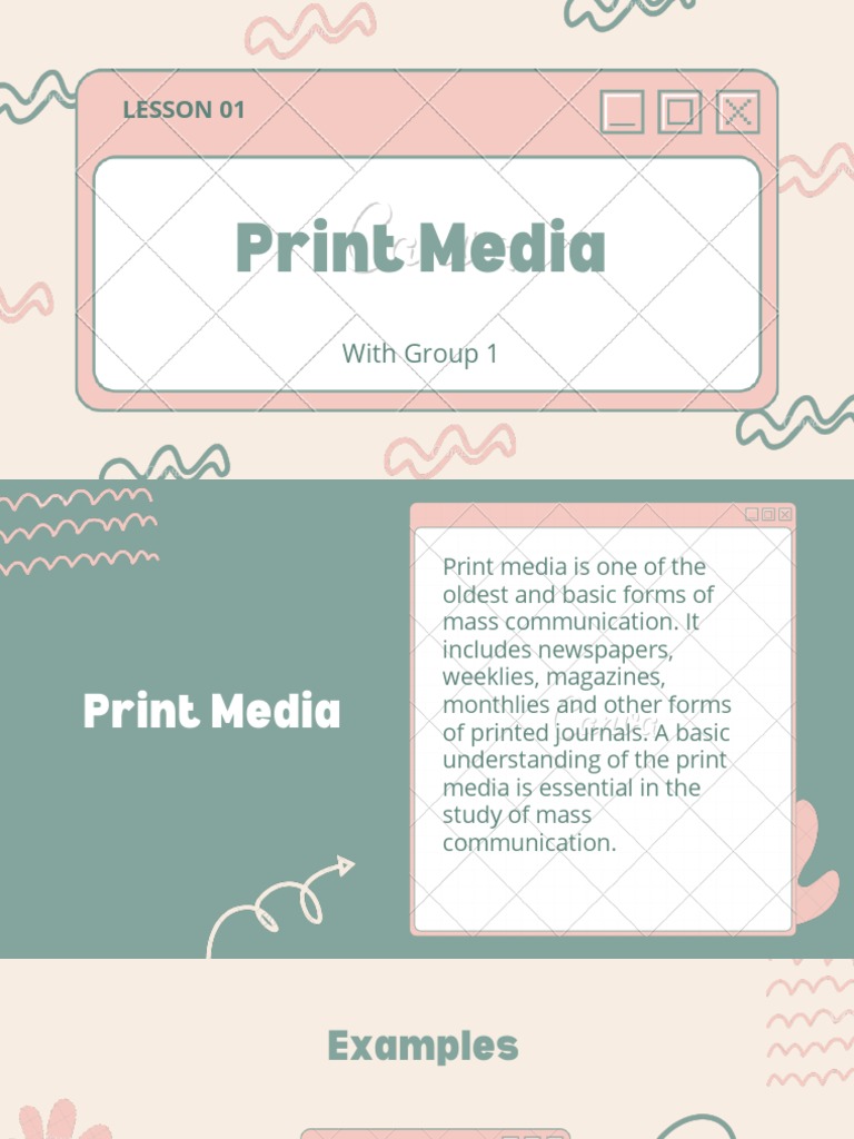 Examples of Print Media Types | PDF | Career & Growth | Social Science
