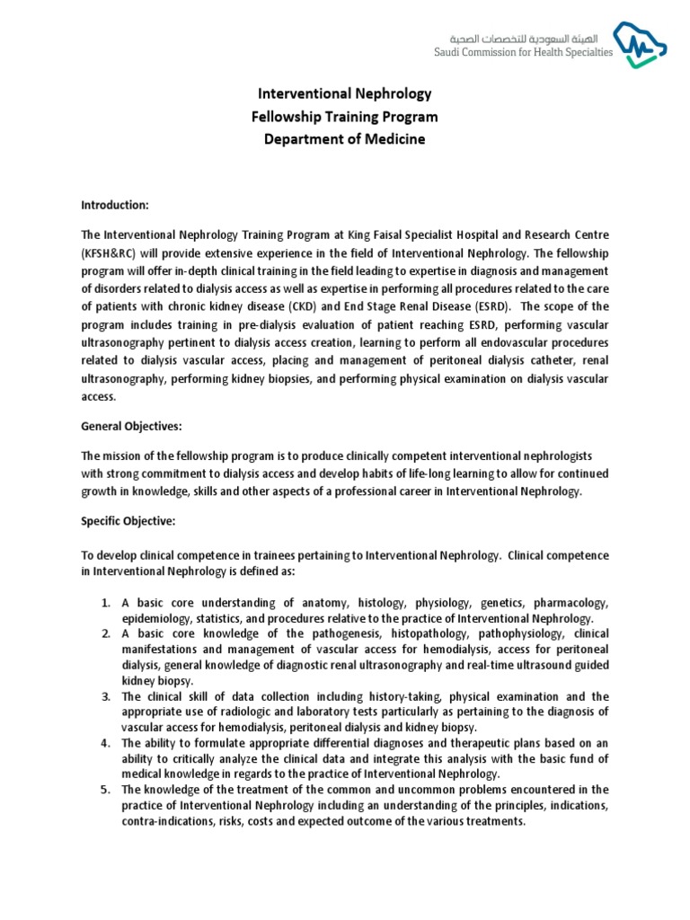 Interventional Nephrology | PDF | Nephrology | Chronic Kidney Disease