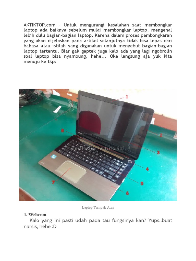 Panduan Dasar Bagian Laptop | PDF