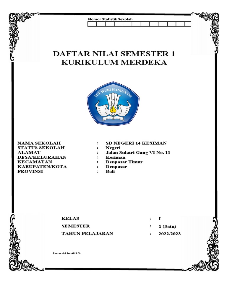 Daftar Nilai Kurikulum Merdeka Semua Mapel | PDF