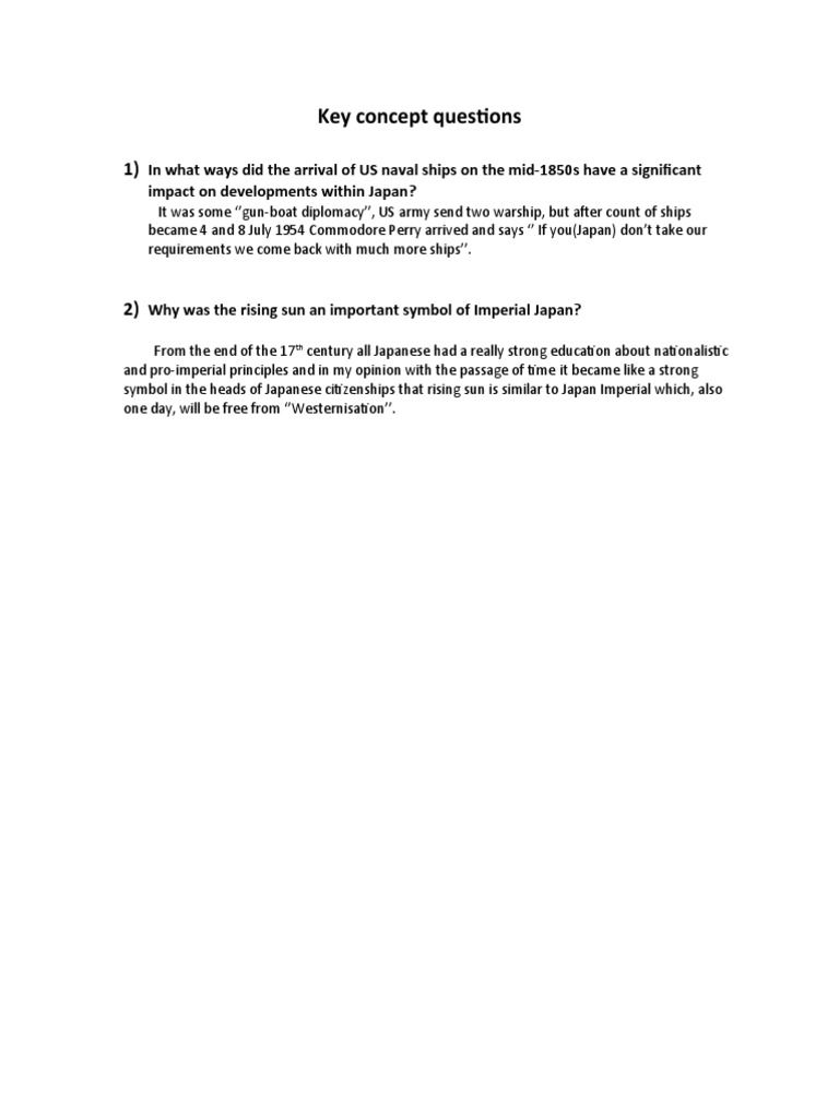 Key Concept Questions | PDF