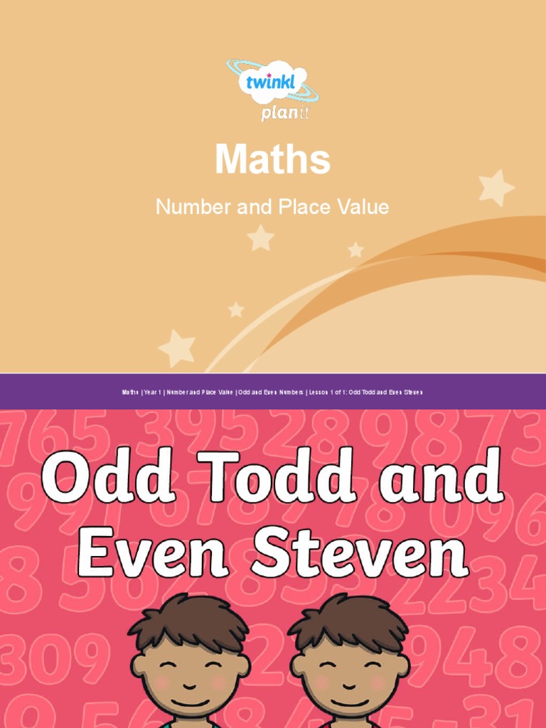 Lesson Presentation Odd Todd and Even Steven | PDF