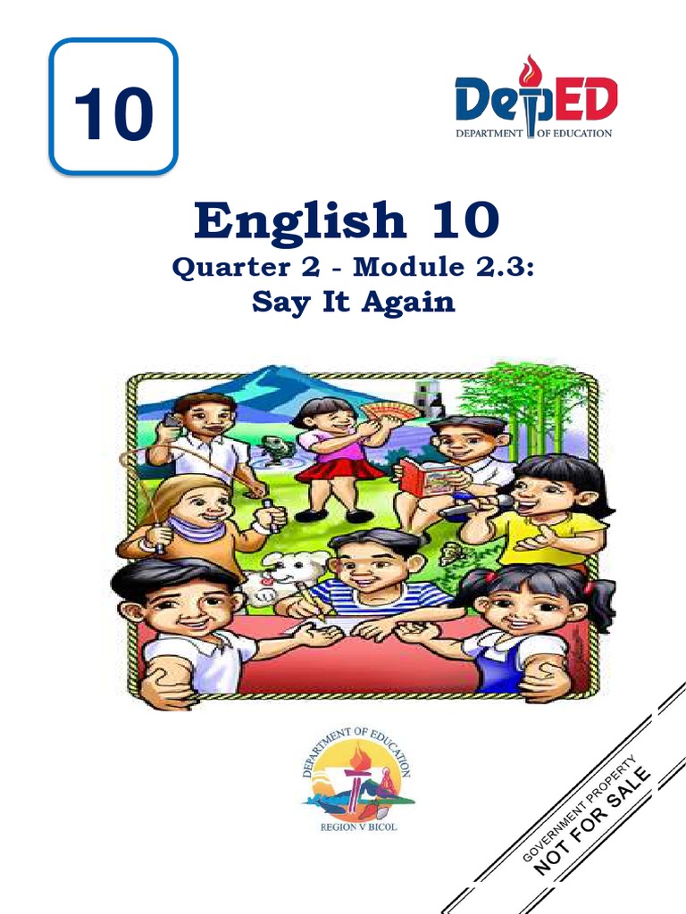 English 10 2nd Quarter Module 2.3 | PDF | Climate Change | Smoking