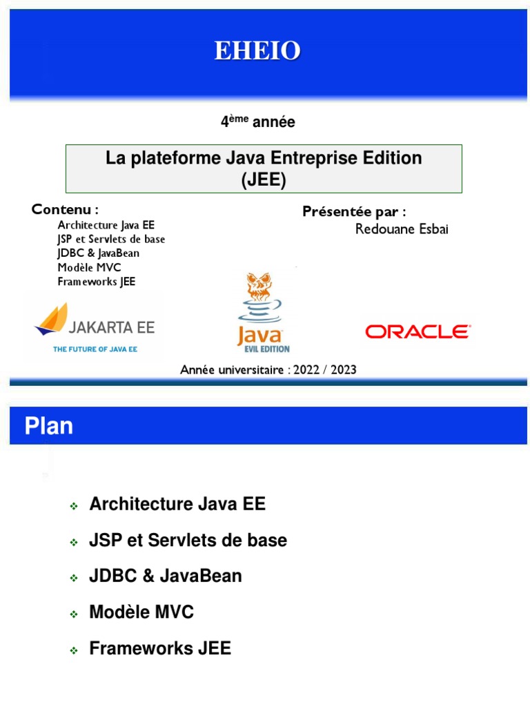 Master JEE 01 | PDF | Java (Langage de programmation) | Java (technique)