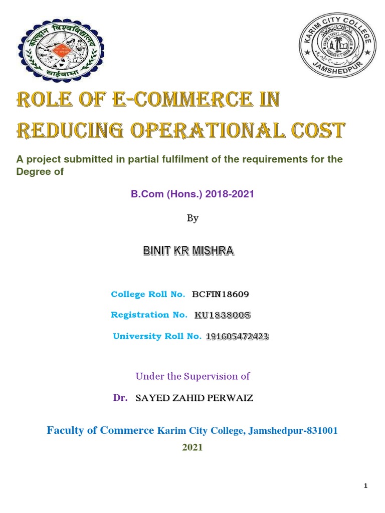 Semester 6 Project Binit Mishra PDF | Download Free PDF | E Commerce ...