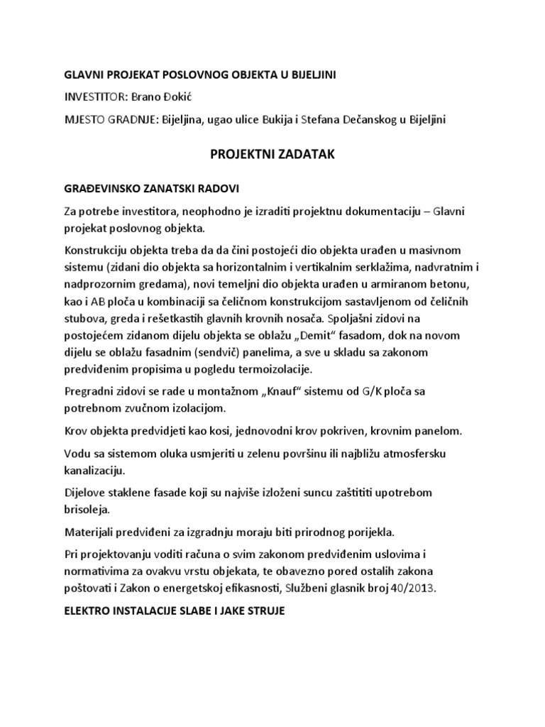 Projektni Zadatak | PDF