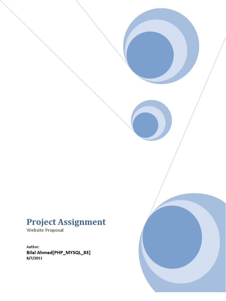 Project Assignment: Website Proposal | PDF