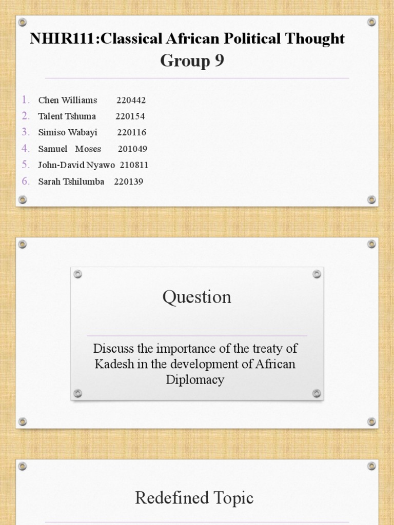 Treaty of Kadesh: African Diplomacy Origins | PDF | Ancient Egypt ...