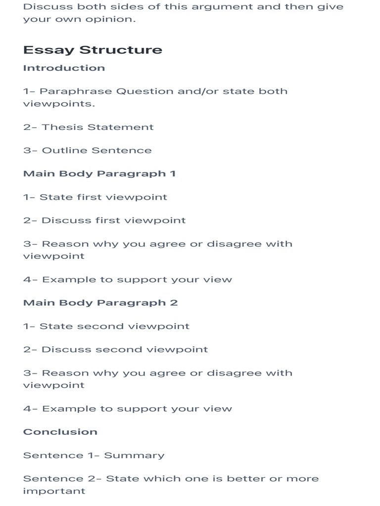 IELTS Writing Task 2 Essay Structures + Band 9 Essays | PDF | Essays ...