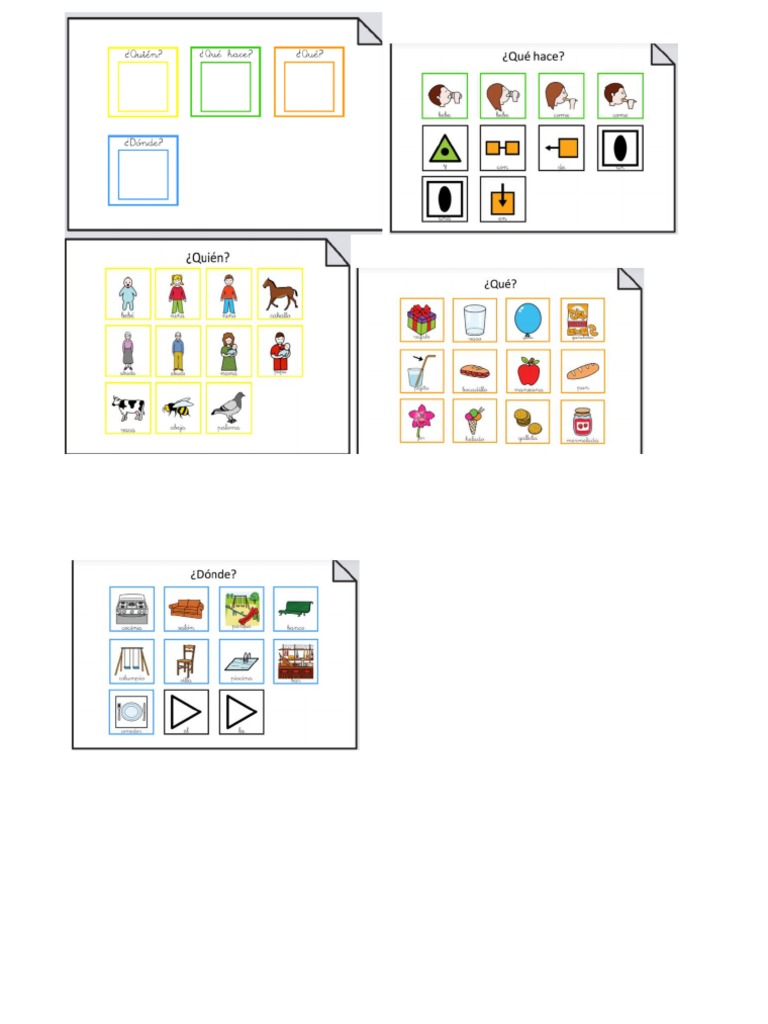 Apoyo Visual Oraciones | PDF