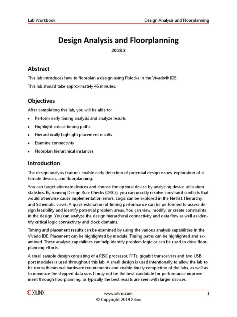 33design Analysis and Floorplanning | PDF | Linux | Microsoft Windows